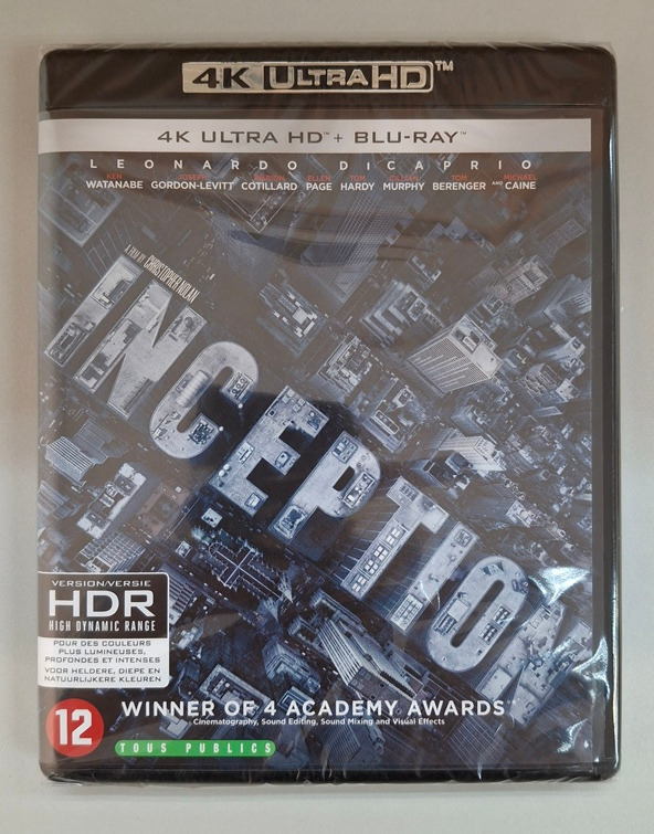 [全新] (全面啟動) 4K UHD + BD 藍光碟 英語 中英文字幕 Christopher Nolan(克里斯多福諾藍 ...