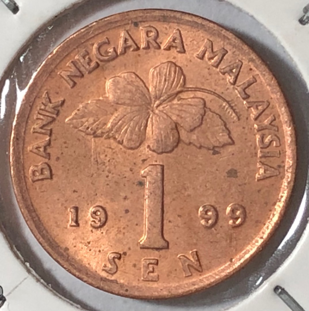 ( Syiling ) 1 Sen 1999 ( UNC ) Malaysia Bunga Raya, Hobbies & Toys ...