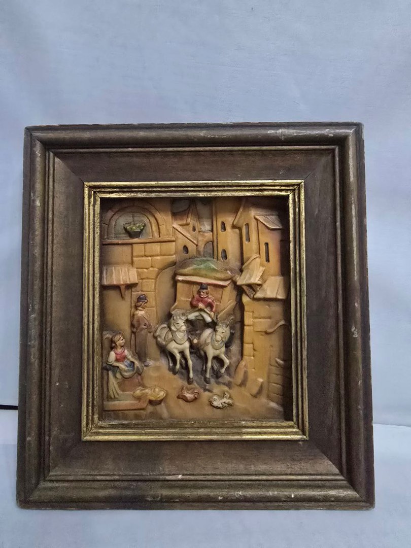 Anri Hand carved wood carl spitzweg vintage 1808-1885, Hobbies & Toys ...