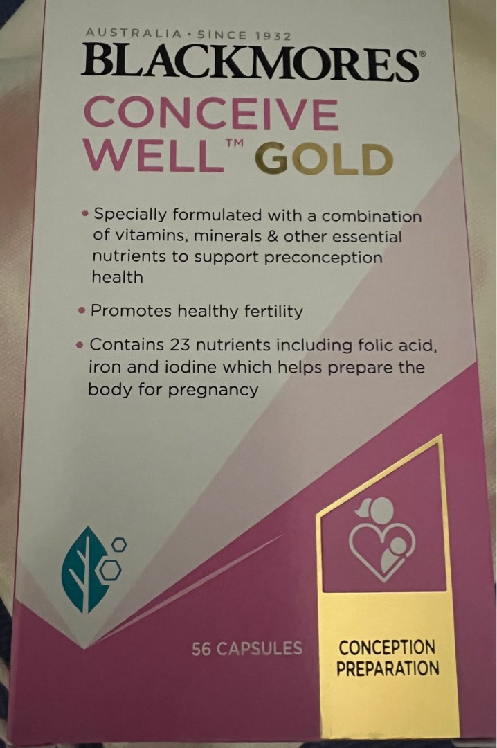 Blackmores Conceive Well Gold, Health & Nutrition, Medical Supplies ...