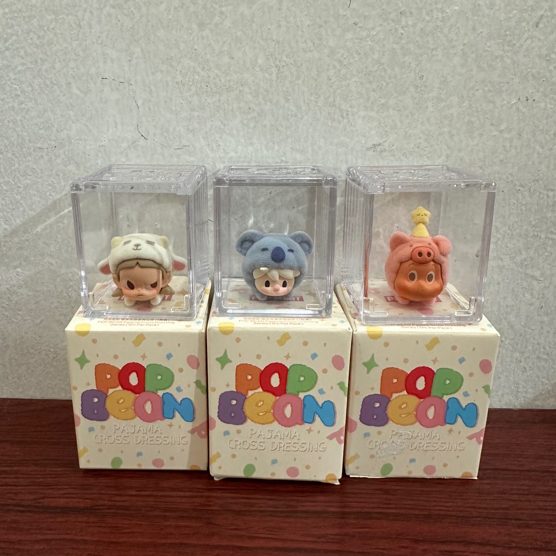 Brand New Popmart Pop Bean Pajama Party Cross Dressing Flocked: Zsiga ...