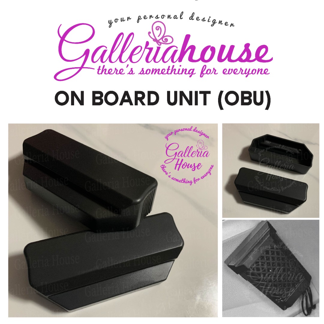 Car on board unit cover plain black or add on own text customised ...