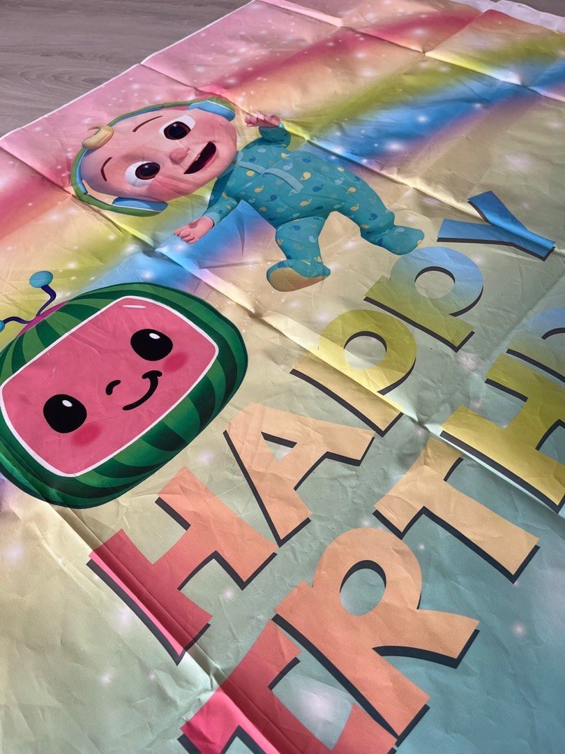 Cocomelon HB backdrop, Hobbies & Toys, Stationery & Craft, Occasions ...