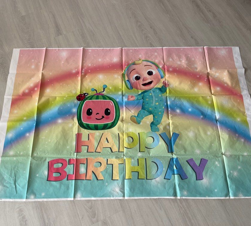 Cocomelon HB backdrop, Hobbies & Toys, Stationery & Craft, Occasions ...