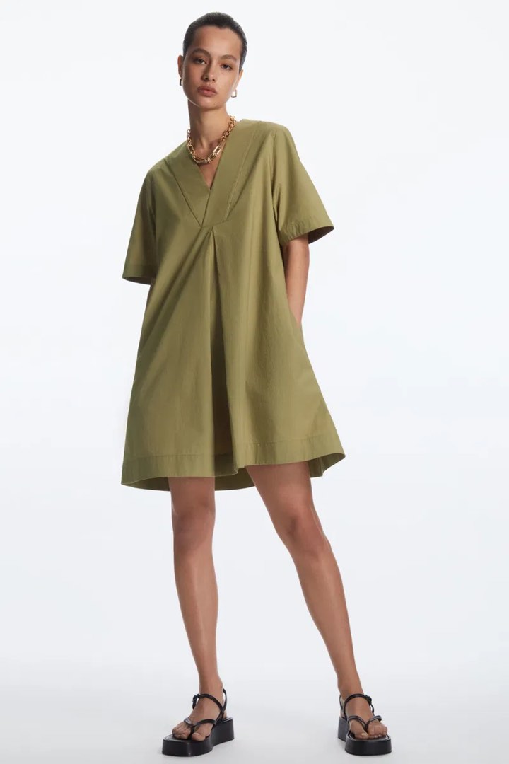 COS Green Dress, Women's Fashion, Dresses & Sets, Dresses on Carousell