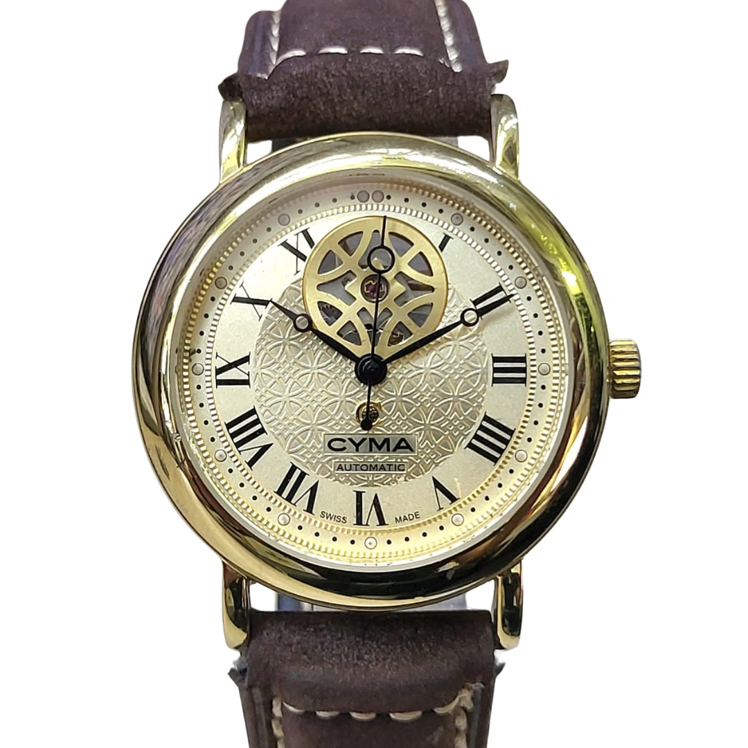 CYMA Skeleton Roman Dial Automatic Watch 43mm, Men's Fashion, Watches ...