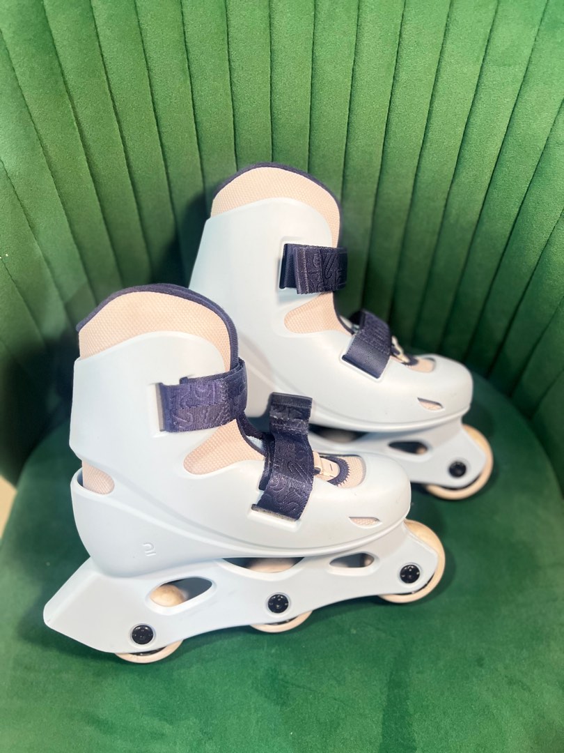 Decathlon Oxelo Sepatu Roda Anak Pemula Learn 100 - Biru -, Olah Raga ...