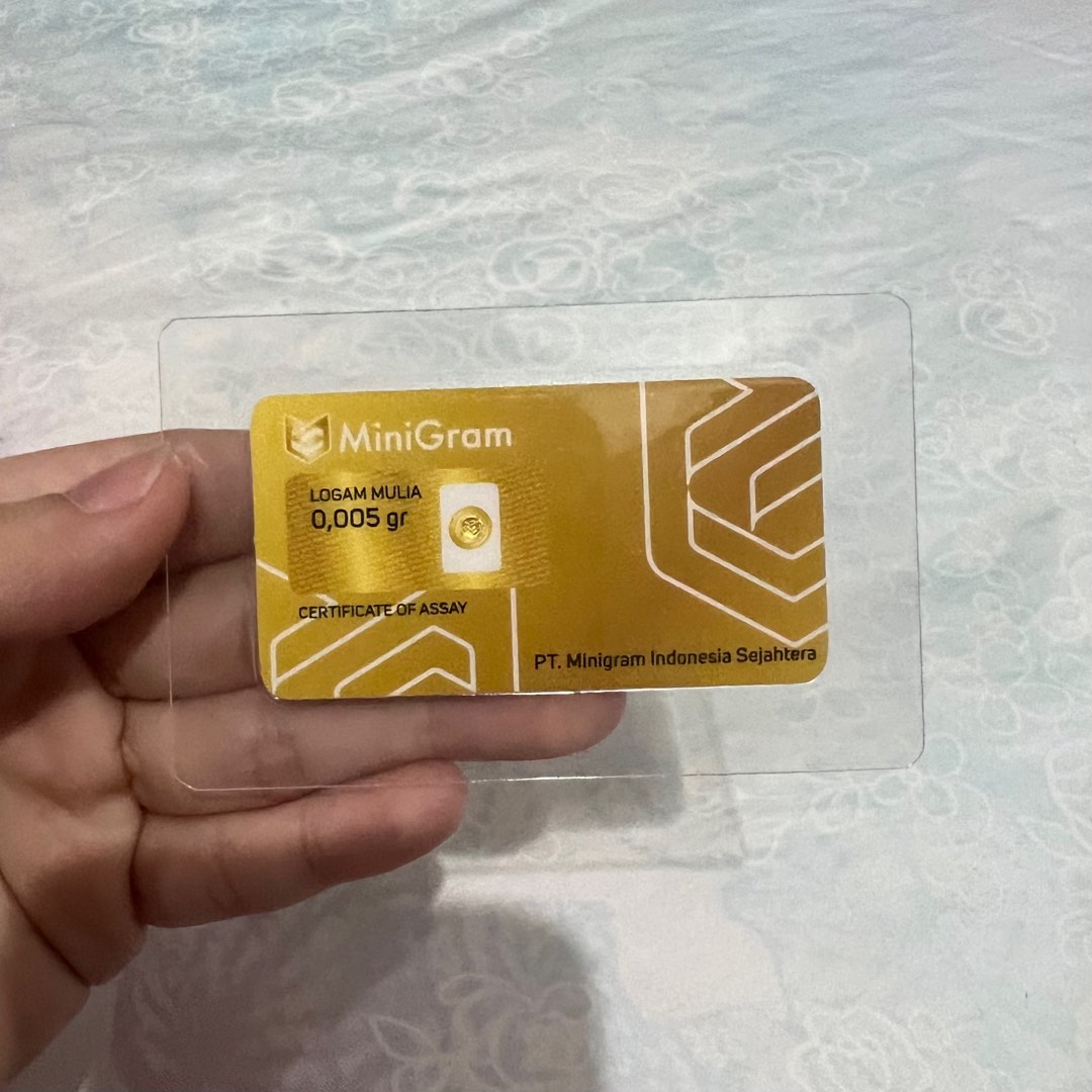 Emas Minigram 0,005 gram Murni 24 karat Bersertifikat Resmi, Antik ...