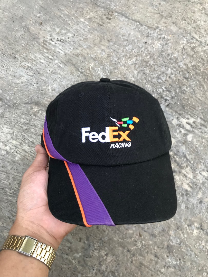 fedex racing nascar caps, Fesyen Pria, Aksesoris, Topi di Carousell
