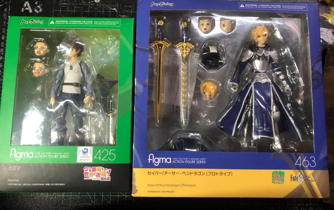 figma Kazuma and figma King Arthur Bundle, Hobbies & Toys, Toys & Games ...