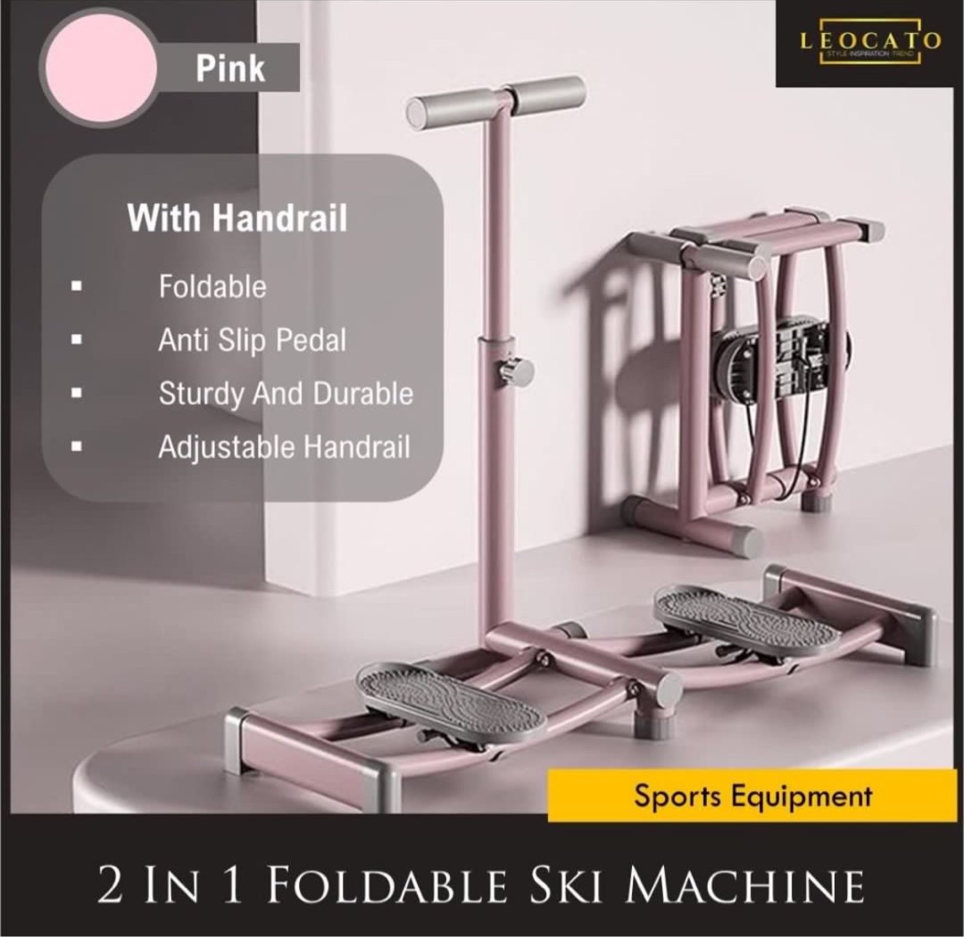 Foldable 2 in 1 ski machine leg trainer, Sports Equipment, Exercise ...