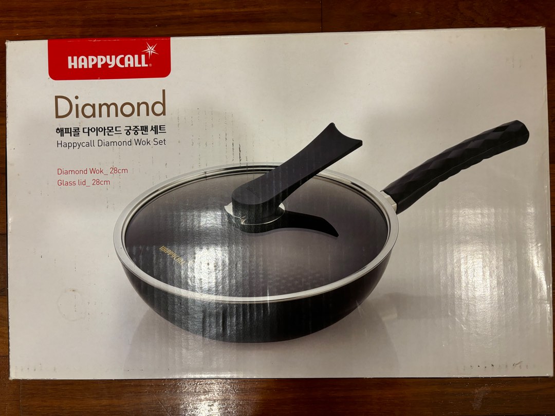 Happycall diamond wok set, Furniture & Home Living, Kitchenware ...