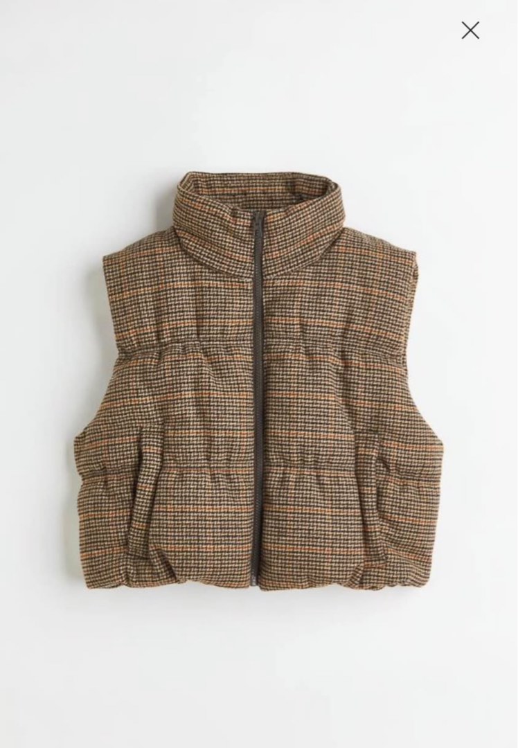 H&M Cropped Puffer Jacket, Women's Fashion, Coats, Jackets and ...