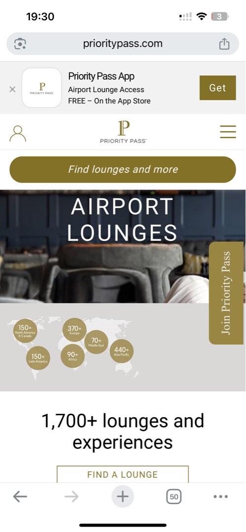 Unlimited Priority Pass Airport Lounge Access + Dining Credits – Best ...