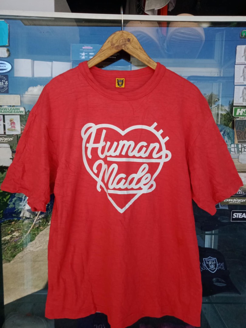 human made logo red, Men's Fashion, Tops & Sets, Tshirts & Polo Shirts ...