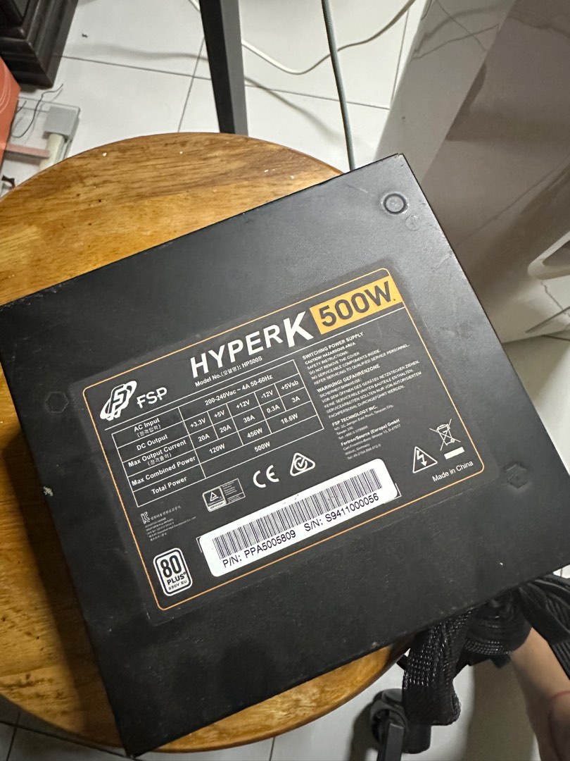 HyperK 500W PSU, Computers & Tech, Parts & Accessories, Computer Parts ...