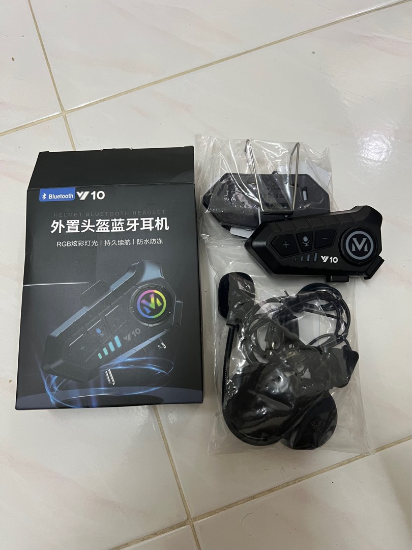 Intercom y10 Intercom helmet bluetooth speaker, Auto Accessories on ...