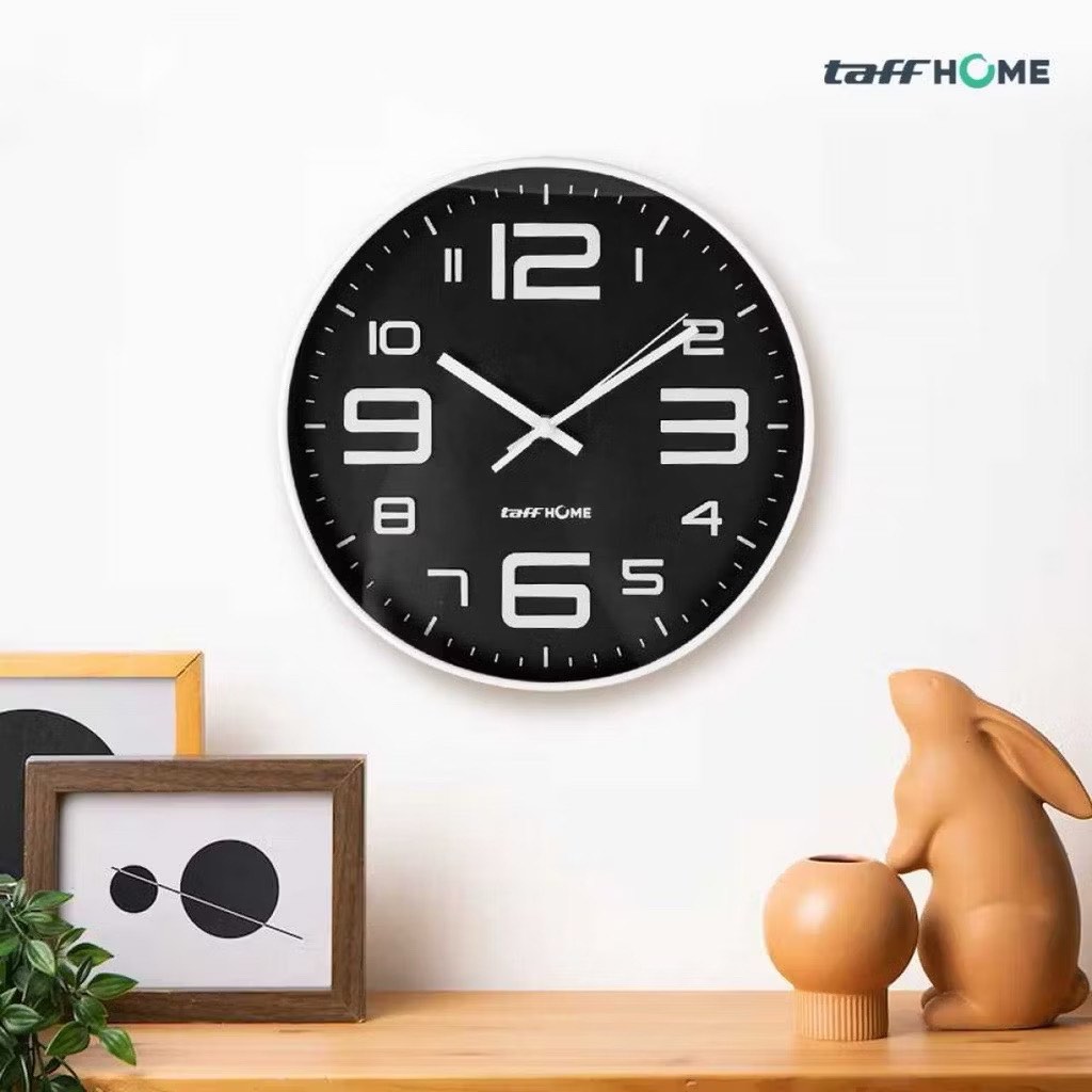 Jam Dinding Bulat Quartz Creative Design Modern - H6588, Perabotan ...