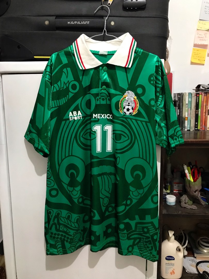 Jersey Mexico WC '98 original template, Olah Raga, Baju Olahraga di ...