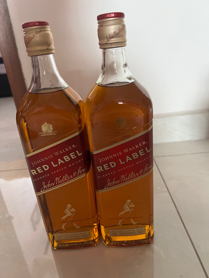 Johnnie Walker Red Label 1 litre, Food & Drinks, Alcoholic Beverages on ...