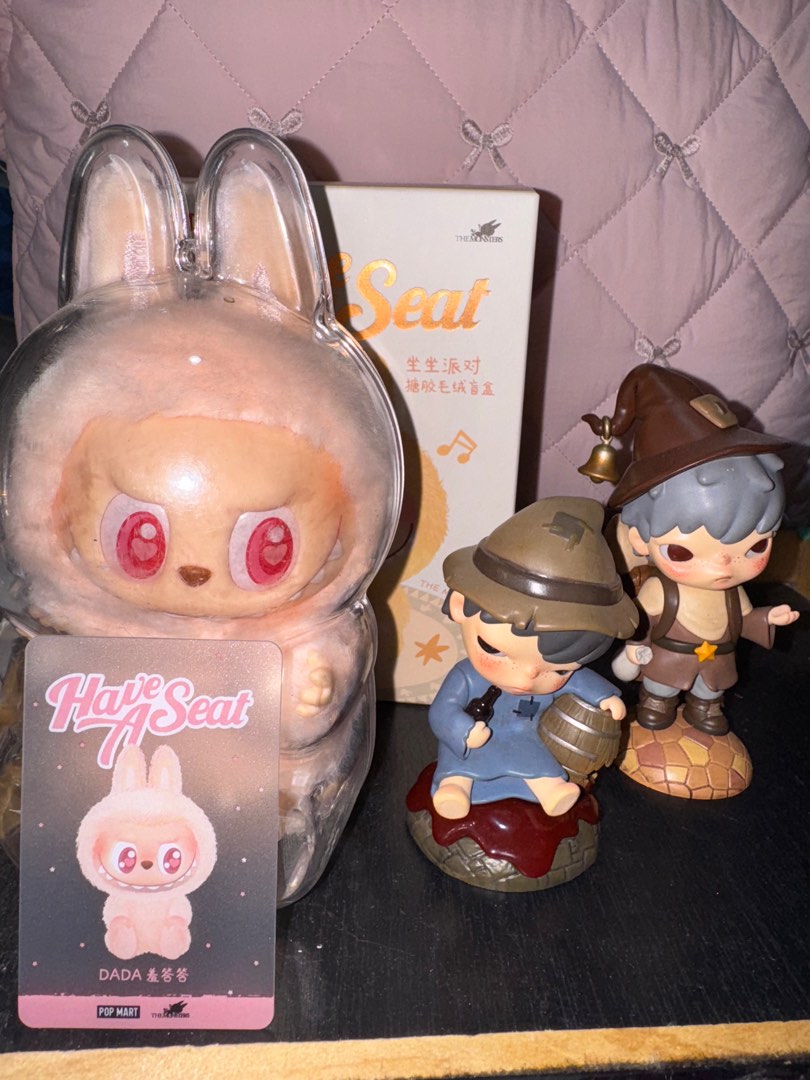 Labubu Have a sit (Dada) complete inclu and Hirono Le Petit series ...