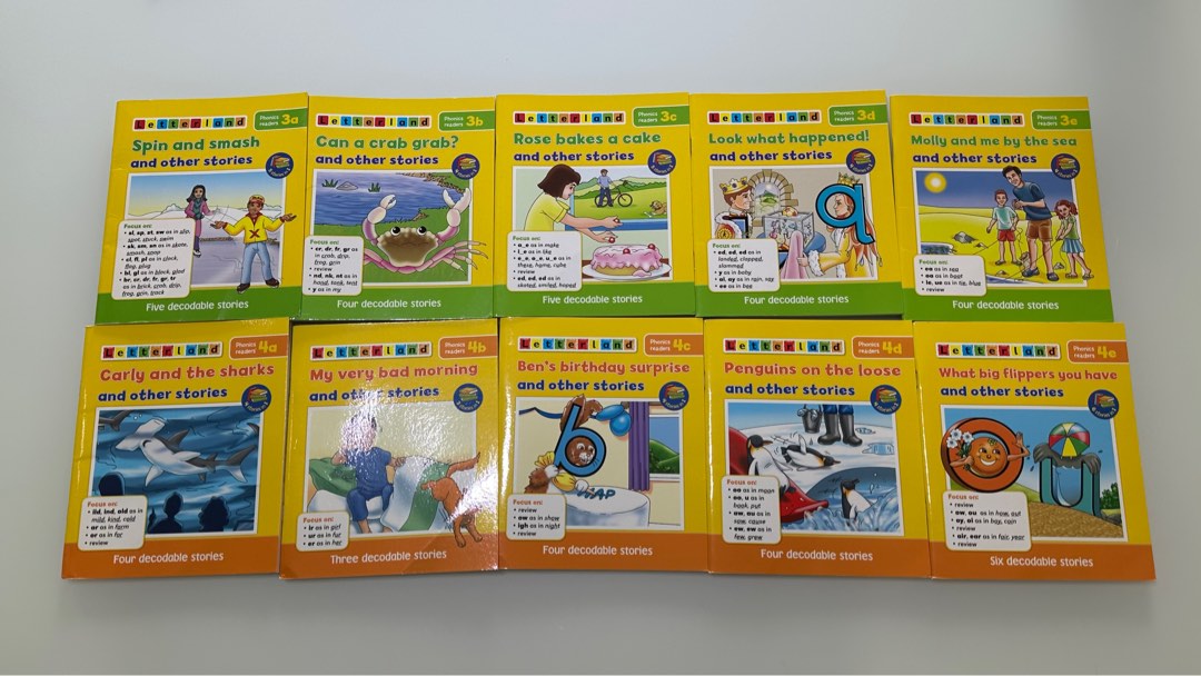 Letterland Phonics Readers Level 3 and 4, Hobbies & Toys, Books ...