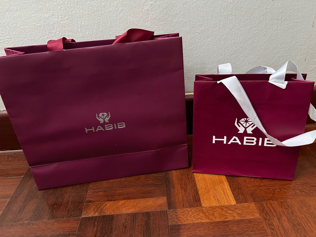 Luxury Gaya Habib Gift Paper Bag Bundle of 2 medium and small size ...