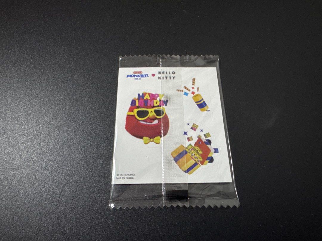 Mamee Monster x Hello Kitty Sticker, Hobbies & Toys, Memorabilia ...