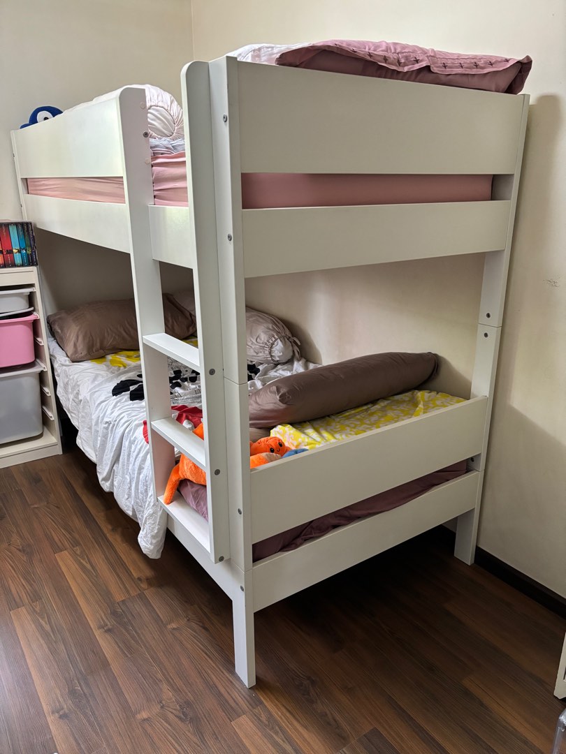 Denmark Manis-h Huxie Kids Bunk Bed (Nordic Birch Wood), Babies & Kids ...