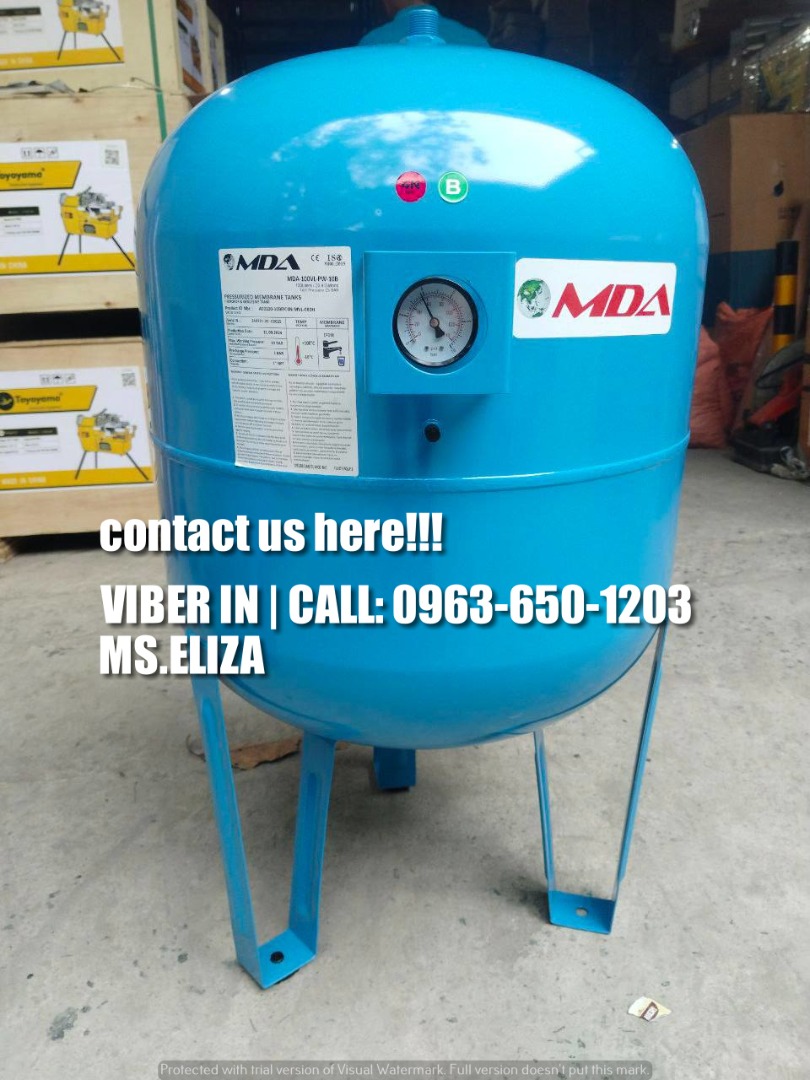 MDA BLADDER TANK Specs: 100 Liters, Furniture & Home Living, Furniture ...