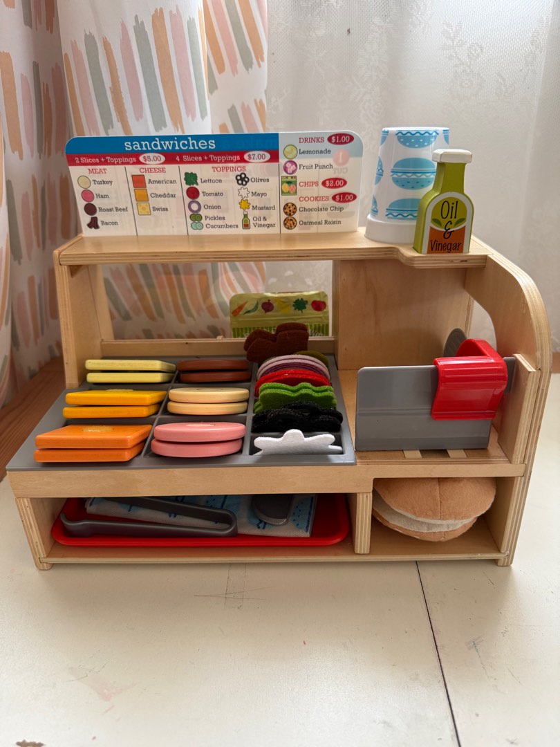 Melissa & Doug Slice & Stack Sandwich Counter, Hobbies & Toys, Toys ...