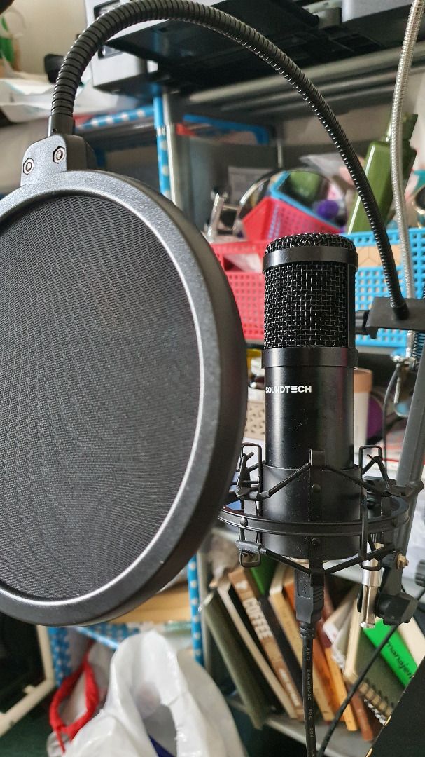 【MULUS】SOUNDTECH USB Microphone Mic Condenser Recording Streaming ...