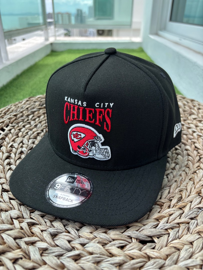 NEW ERA KANSAS CITY CHIEFS NFL HEADGEAR 9FIFTY A-FRAME SNAPBACK CAP ...