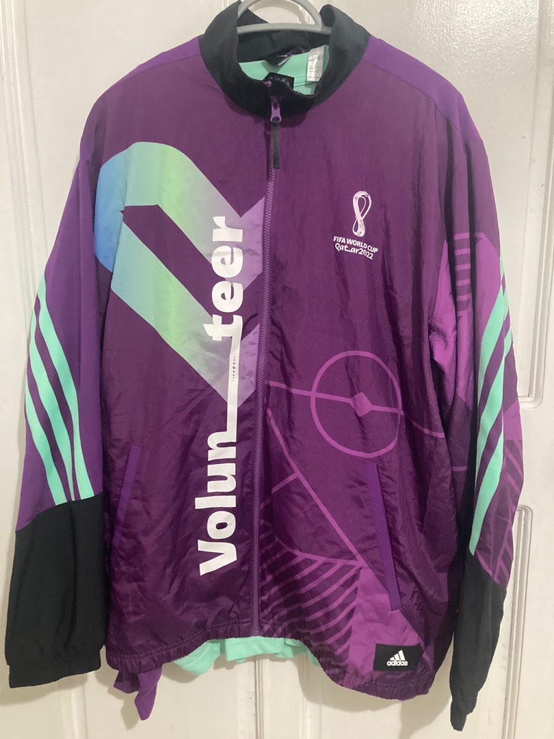 Original Fifa Qatar 2022 Adidas windbreaker, Men's Fashion, Coats ...