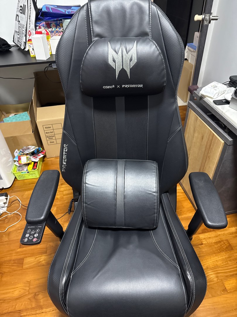 OSIM x Predator Gaming Chair with Massage, Furniture & Home Living, Furniture, Chairs on Carousell
