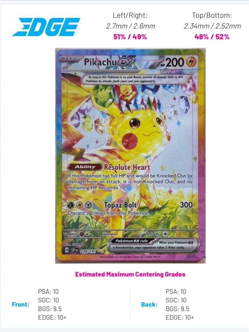 Pikachu Ex SAR #238 Surging Sparks, Hobbies & Toys, Toys & Games on ...