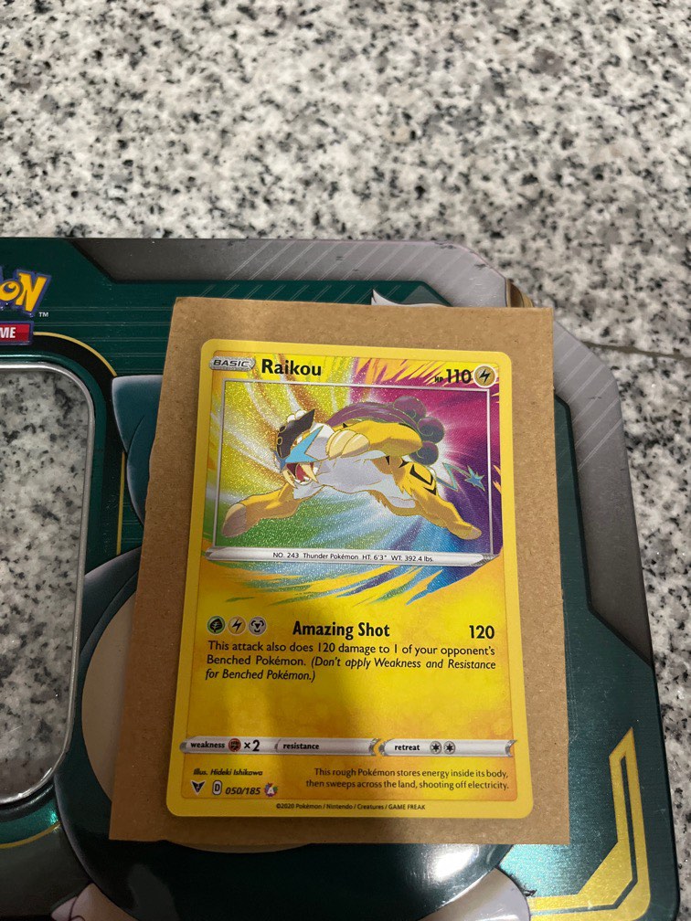 Pokemon tcg - amazing rare raikou - vivid voltage, Hobbies & Toys, Toys ...