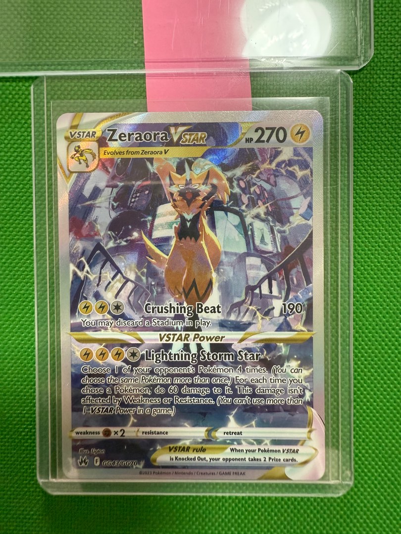 pokemon Zeraora V star, Hobbies & Toys, Toys & Games on Carousell