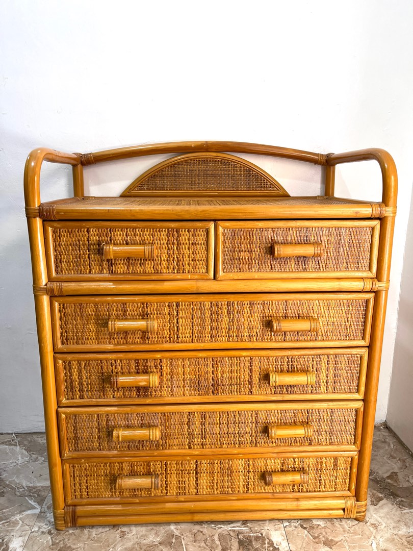 RATTAN & WICKER CHEST OF DRAWERS, Furniture & Home Living, Furniture ...