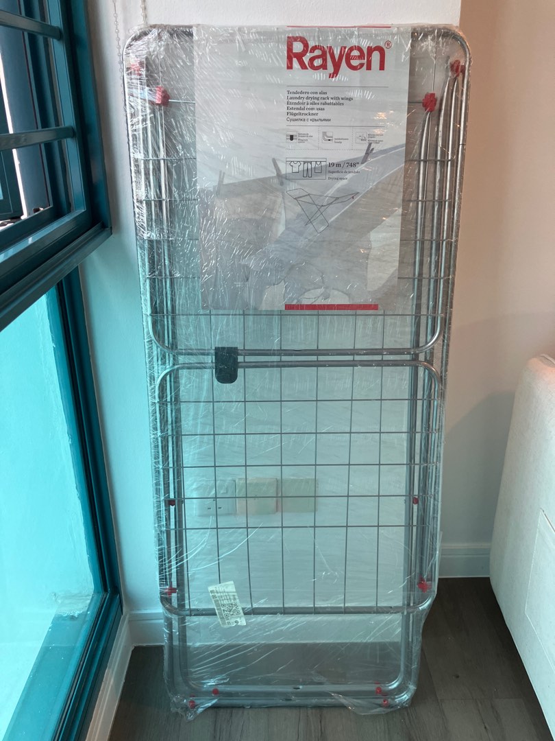 Rayen Laundry Drying Rack with Wings, Furniture & Home Living, Home ...