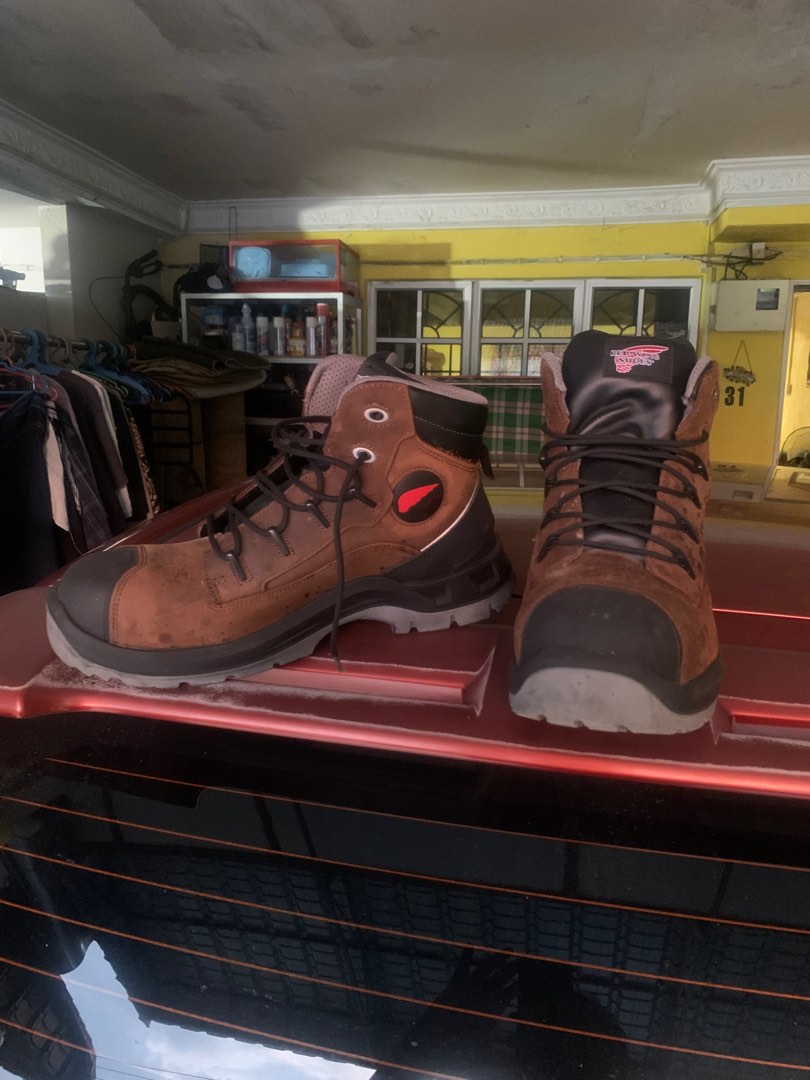 red wing 3228 safety shoe, Men's Fashion, Footwear, Boots on Carousell