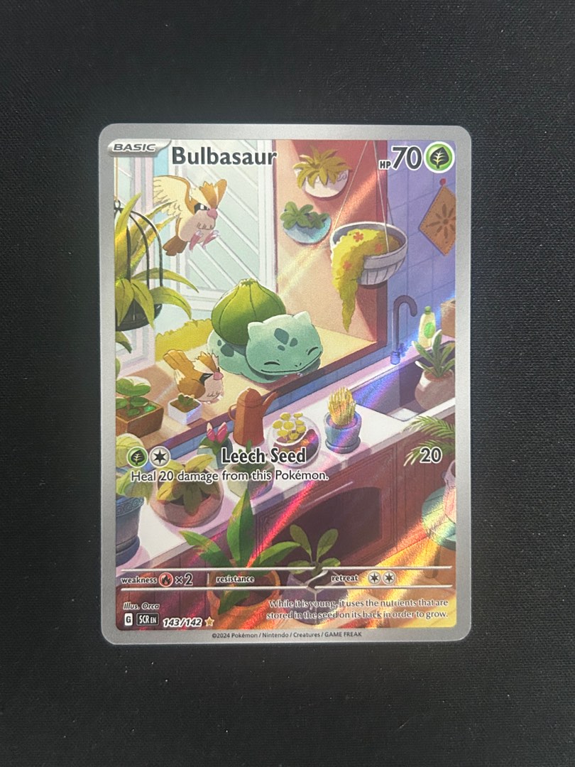 SV07: Stellar Crown - Bulbasaur 143/142 Illustration Rare, Hobbies ...