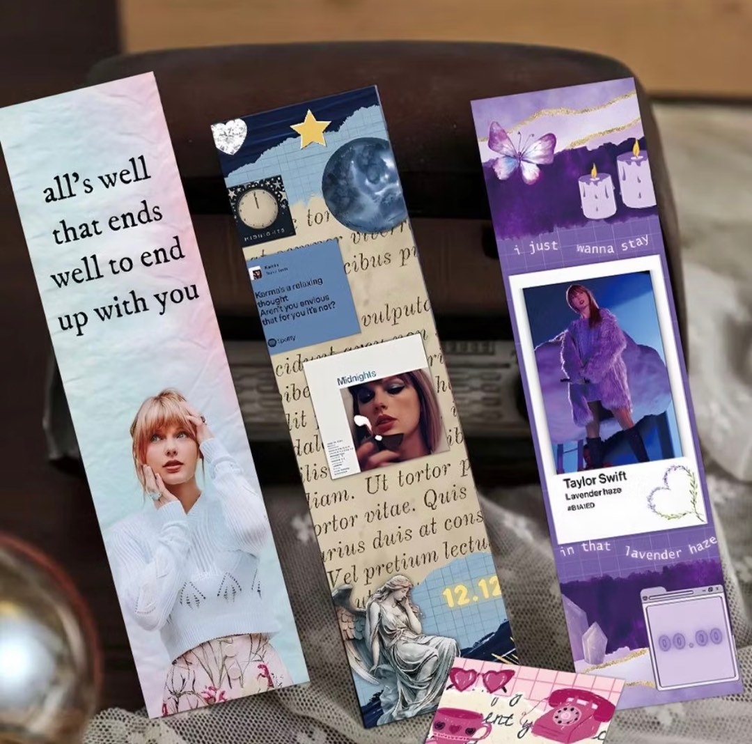Taylor Swift Bookmarks, Hobbies & Toys, Stationery & Craft, Art ...