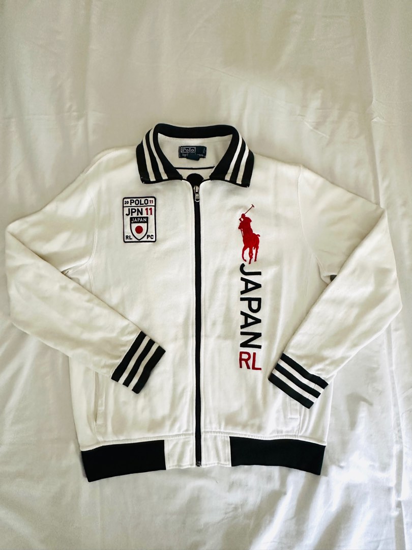 🇯🇵Team Japan🇯🇵 Polo Ralph Lauren track jacket white, Men's Fashion ...