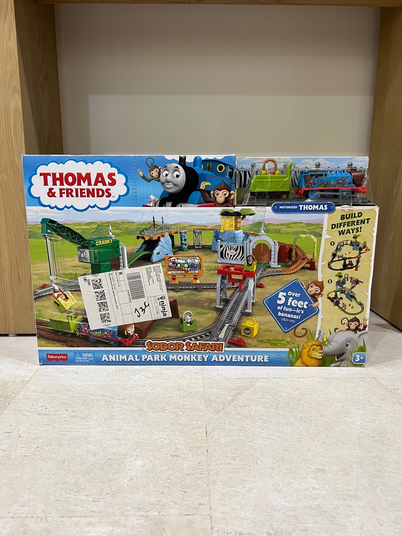Thomas & Friends Sodor Safari Animal Park Monkey Train Adventure Toy ...