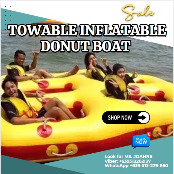 Towable inflatable donut boat 7 persons capacity, Commercial ...