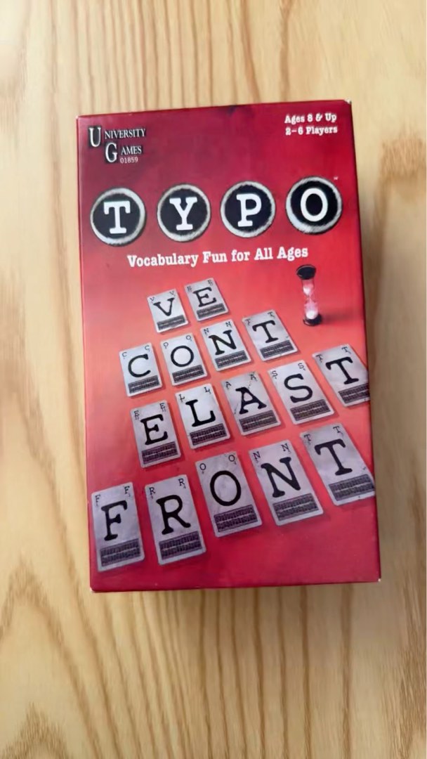 Typo Vocabulary Fun Board Game, Hobbies & Toys, Toys & Games on Carousell