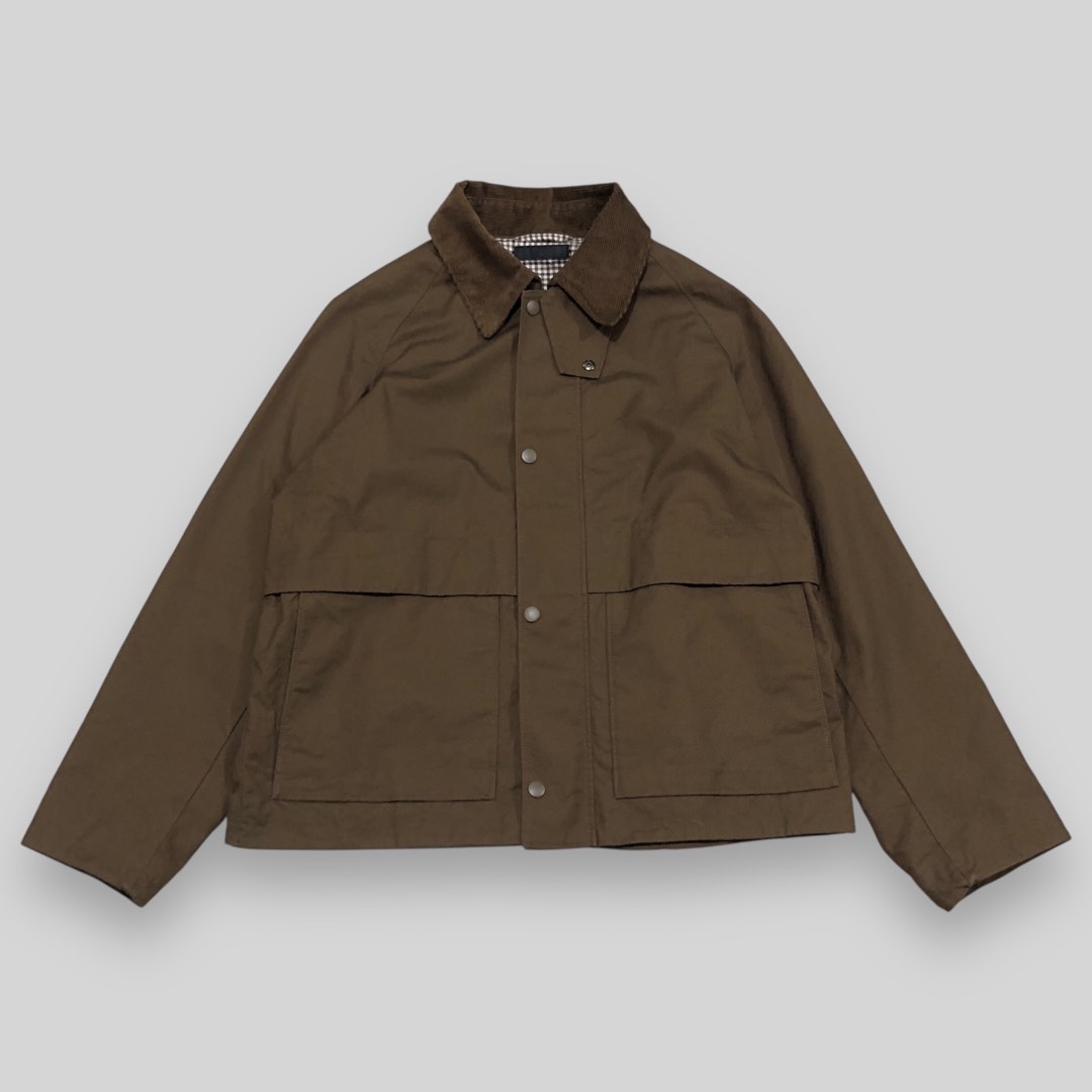 UNIQLO Men's Oversized Utility Short Blouson Jacket (Relaxed Boxy ...
