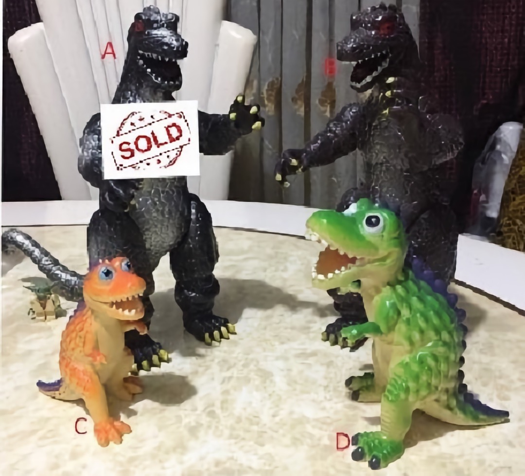 Vintage Godzilla Baby Godzilla saurus junior Godzilla no markings ...