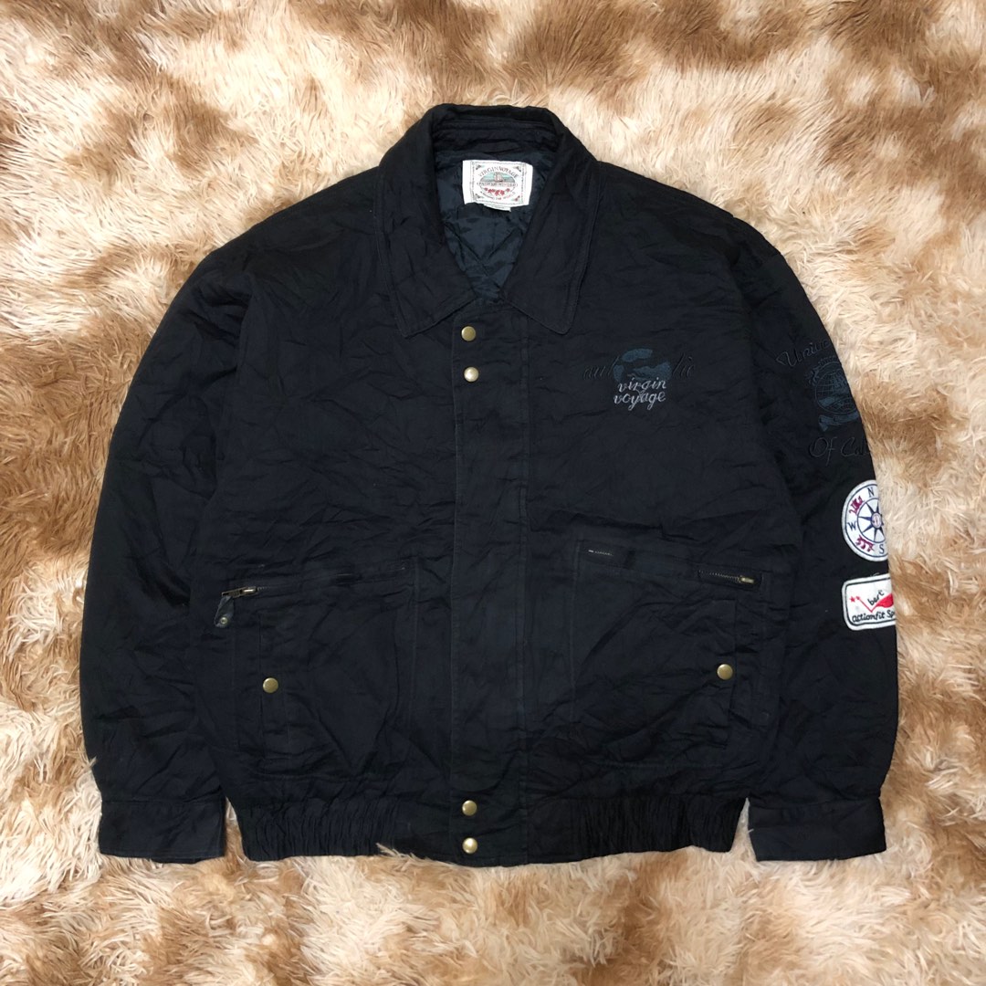 Vintage 90's Virgin vonyage, Flight bomber jacket, Men's Fashion, Coats ...